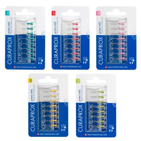 Curaprox CPS Prime Refill Brushes - Pack of 8