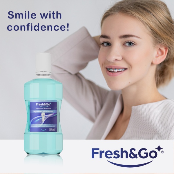 Fresh & Go Orthodontic Mouthwash 500ml